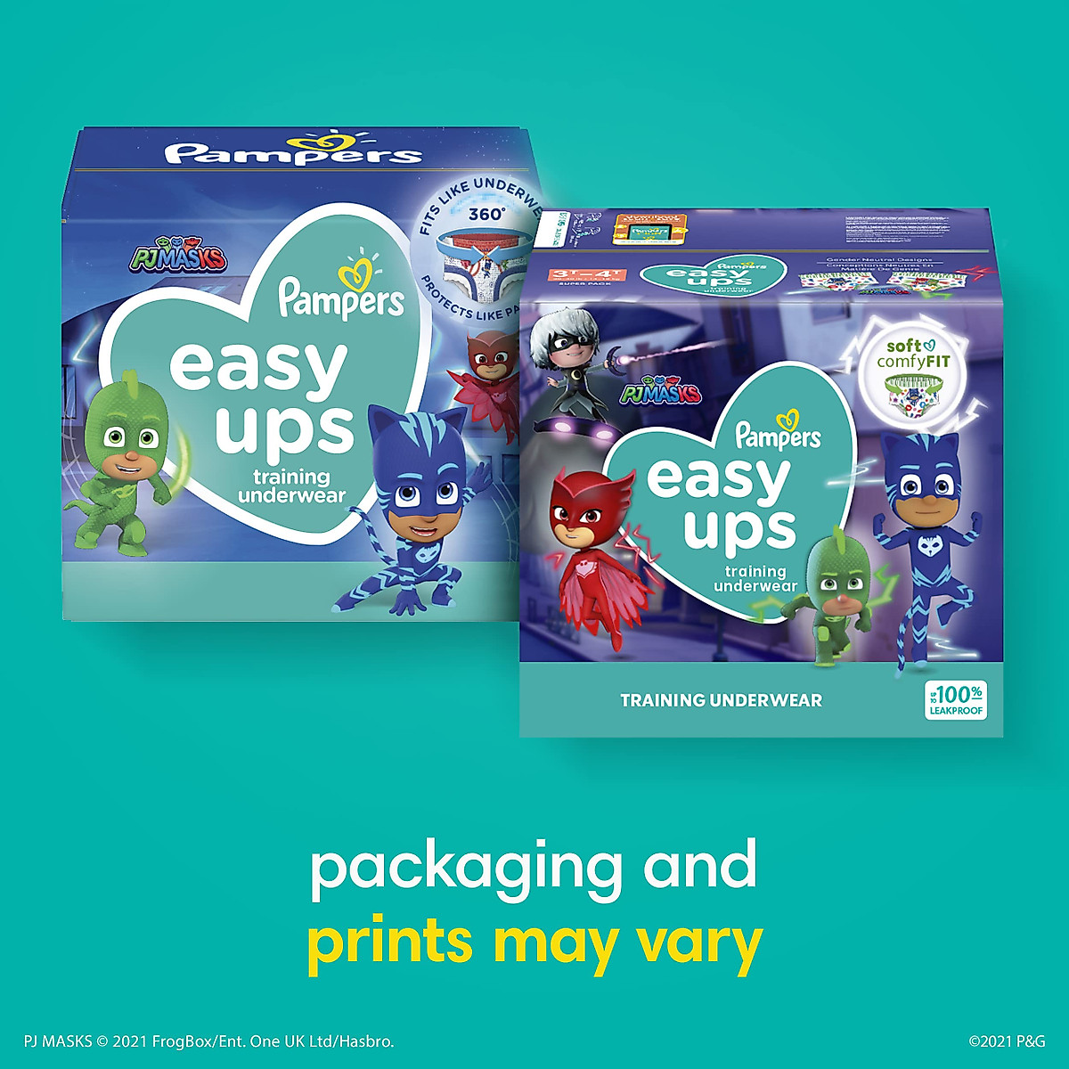 Pampers Easy Ups Boys & Girls Potty Training Pants - Size 4T-5T, 100 Count, Training Underwear (Packaging May Vary)