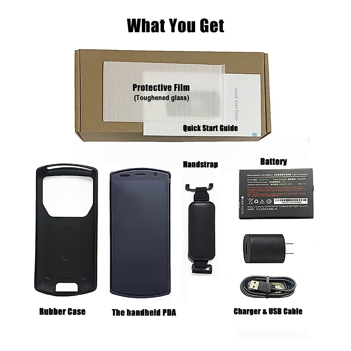 Android Enterprise Handheld Mobile Terminal with 5.7" Touch Screen| Honeywell Barcode Scan Engine | Bluetooth 5.0 | WiFi & 4G LTE | 1D 2D Barcode Data Capture for Logistics Warehouse Inventory
