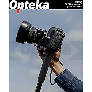 Opteka 72-Inch Photo Video Monopod with Quick Release for Digital SLR Cameras and Camcorders