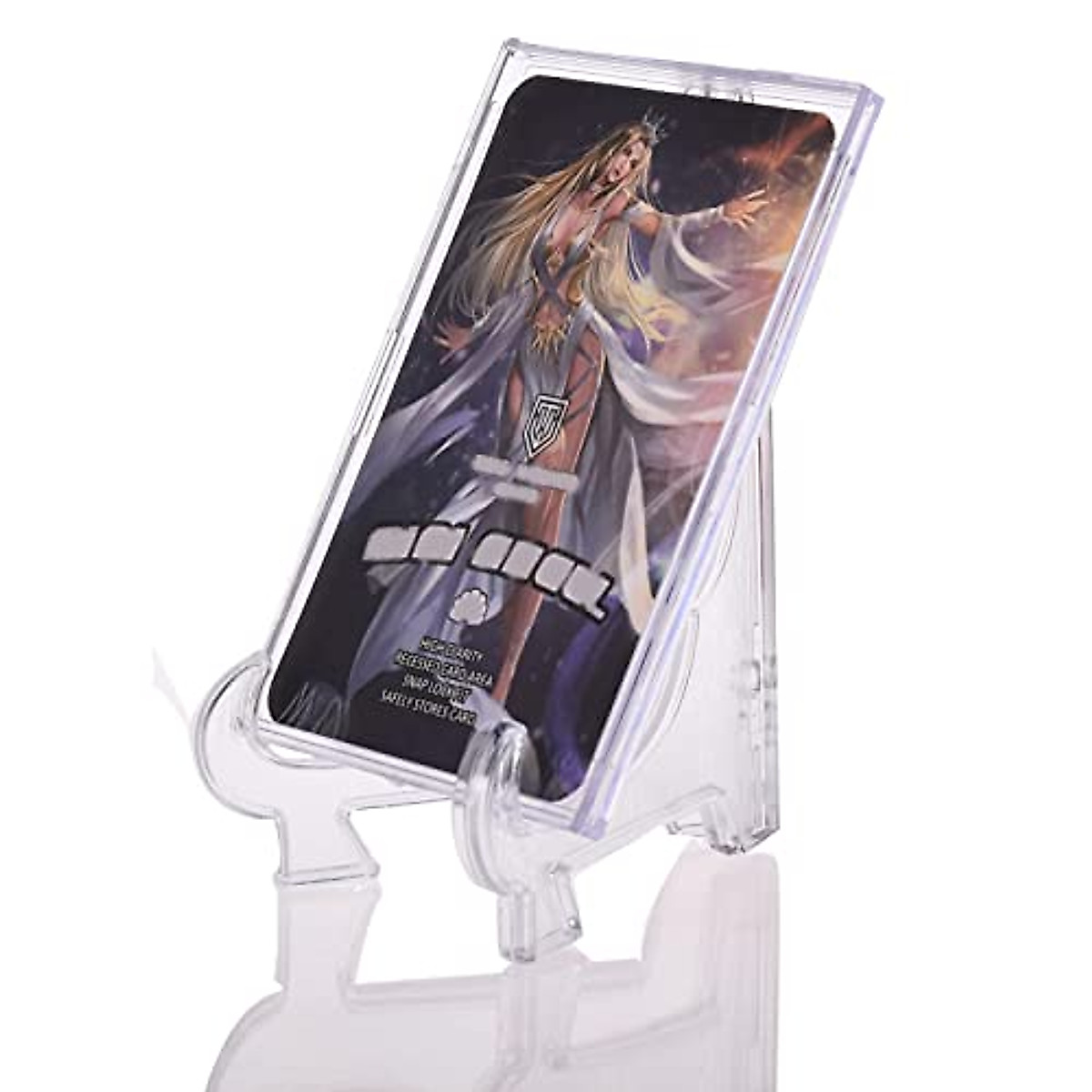 UTCTBC Trading Card Sleeves Top Loaders 20 pcs Hard Acrylic Card Protector Clear Card Brick + 5 Display Stand Fit for Standard Sports Cards,Baseball Card Holder Cases Collectibles