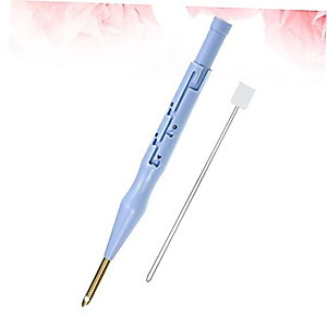 BETOOKY 2pcs Woolen Embroidery Weaving Tools Tool Embroidery Thread Punch Punch Hole Material Package Cross Stitching Punch Needle Stylus Tine Knitting Kits Embroidery Needle