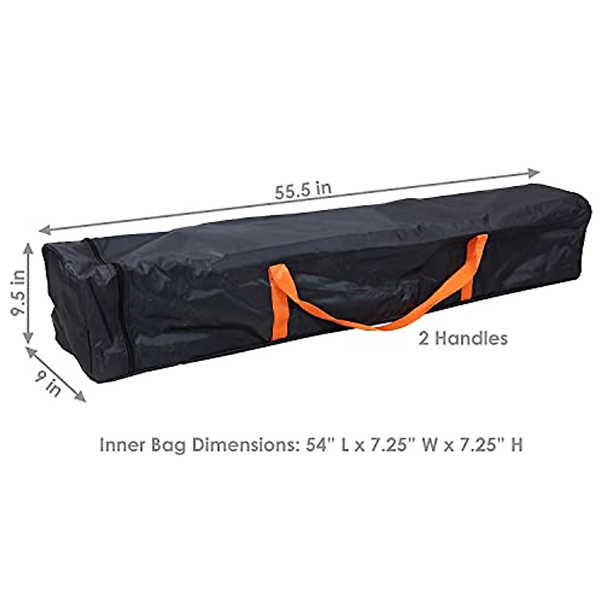 Sunnydaze Standard 12x12 Foot Pop-Up Canopy Carrying Bag - 420D Polyester - Heavy-Duty Replacement Storage Bag for Outdoor Pop-Up Tent - Black