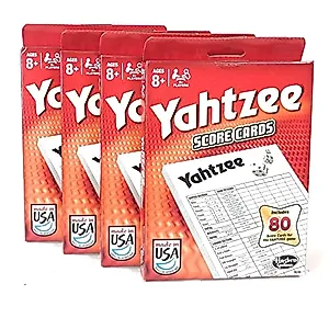80-Sheet Yahtzee Score Cards - 4 Pack