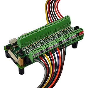 Ultra-Small RPi GPIO Status LED & Terminal Block Breakout Board Module for Raspberry Pi