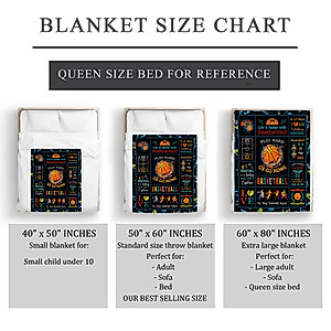 Basketball Gifts for Boys/Girls 8-12-14-16, Best Basketball Coach Gifts, Girls/Boys Basketball Gift, Basketball Lover/Players Gifts for Men, Gifts for Basketball Lovers/Players Blanket 50" x 60"