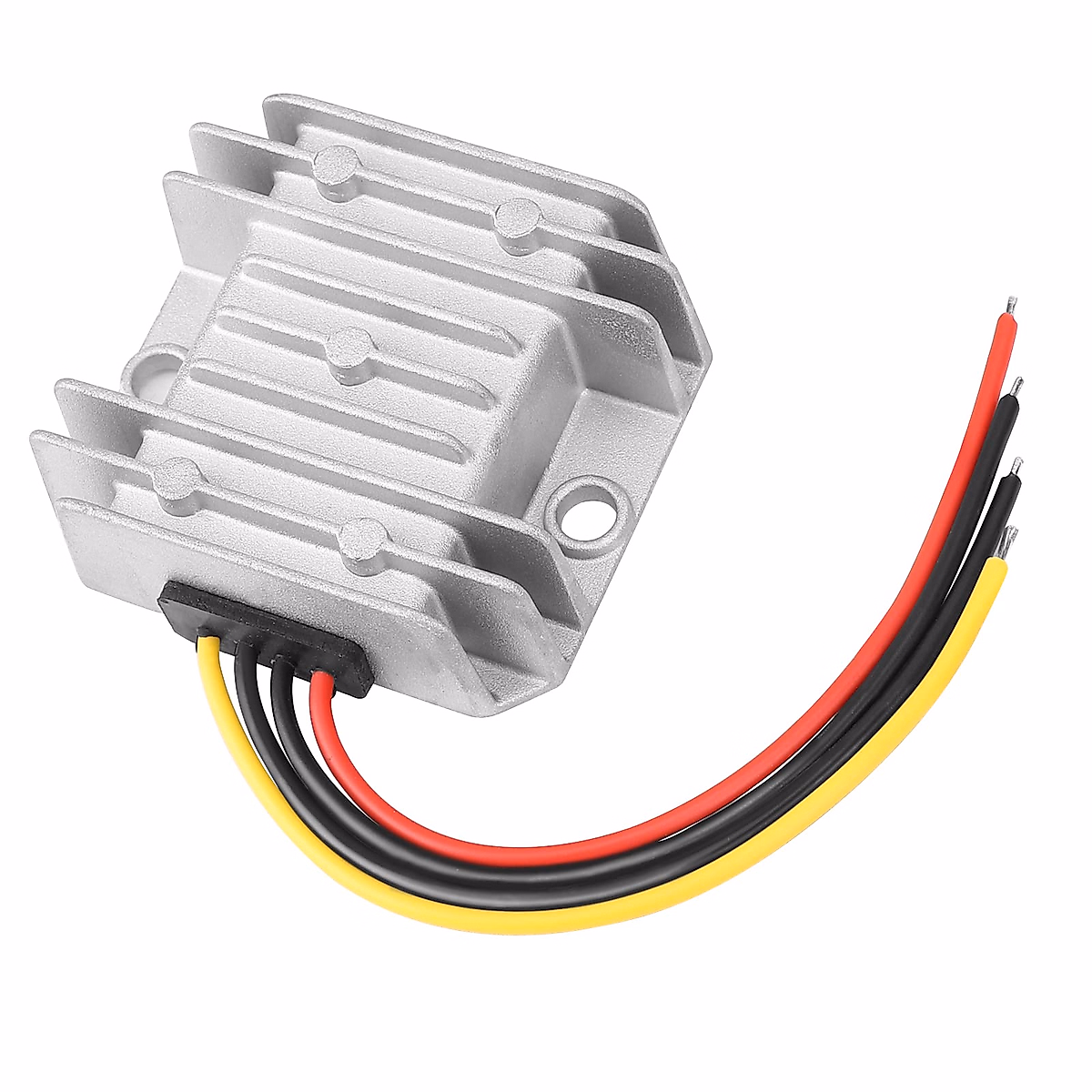 DROK Boost Buck Converter 9V-36V to 12V 5A 60W Aluminium Shell Waterproof Auto Step Up Down Voltage Regulator 12V Volt Transformer for Car Audio Solar Power System LCD Television LED Display Screen