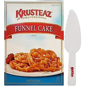 Krusteaz Professional Funnel Cake Mix, 5 lb Box with Krusteaz Professional Dessert Server