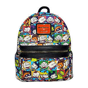 Loungefly The Rugrats Allover Print Nickelodeon Womens Double Strap Shoulder Bag Purse