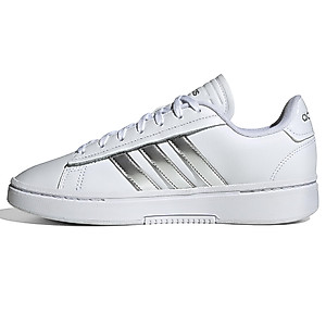 adidas Originals Grand Court Alpha Footwear White/Silver Metallic/Footwear White 5.5 B (M)