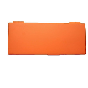 50-Place Microslide Slide Microscope Box Glass Slides Box(Orange)
