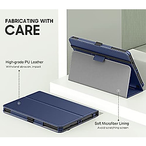 MoKo Case Fits All-New Amazon Kindle Fire HD 8 & 8 Plus Tablet (12th Generation/10th Generation, 2024/2022/2020 Release) 8",Slim Folding Stand Cover with Auto Wake/Sleep, Indigo