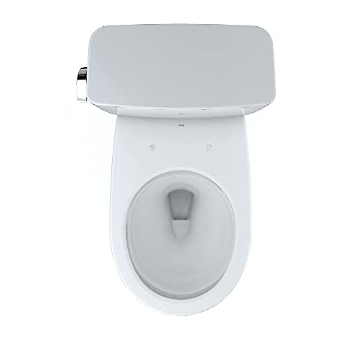 TOTO Drake Two-Piece Round 1.28 GPF Universal Height TORNADO FLUSH Toilet with CEFIONTECT, Cotton White - CST775CEFG#01