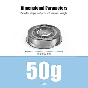 Shaver Replacement Heads Blade for Skull Shaver Pitbull Gold Pro/Pitbull Silver Pro/Pitbull Platinum Pro Electric Razor Replacement Head, 1-Set 4-Pack