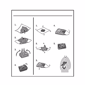 Furoshiki Japanese Traditional Wrapping Cloth - 100% Cotton - Multi-Functional Bag - Cherry Blossom and Rabbit - 35.4 x 35.4 in