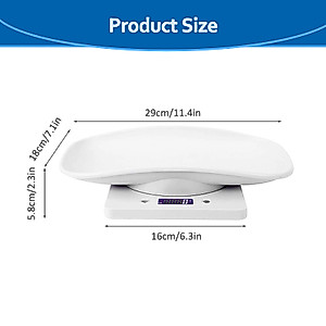 Pet Digital Scale Kitchen Weight Scale, Puppies and Kitten Scale Measures Small Animals with 22 lb/10 kg, Multi-Function Portable Electronic Scale Digital Weight