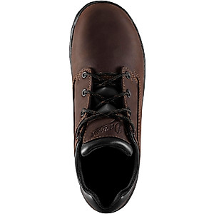 Danner 3" Caliper Aluminum Toe Work Boots for Men - Low-Top Full-Grain Leather Upper with Safety Toe, Comfort Cushioning, and Traction Heel Outsole, Brown Hot - 12 EE