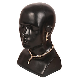 Sunsoul By Touchstone Indian Beautiful Exclusively Handcrafted Mughal Era Marquise Cut Kundan Look Faux Pearls Classic Designer Jewelry Necklace Set In Antique Gold Tone For Women.