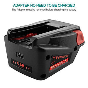 ADVTRONICS Adapter Compatible with Milwaukee M18 18V Battery to for Milwaukee V18 48-11-1830 48-11-2200 48-11-2230 18V NI-CD Tool Battery