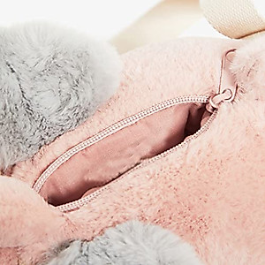 Cute Pink Unicorn Backpack for Girls, Fuzzy Kawaii Animal Unicorn Fluffy Backpack, Aesthetic Bags Furry Plush Backpack Gifts