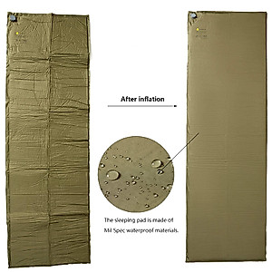 MT Military Army Alice Embedded Air Self-Inflating Camp Mat Olive Drab