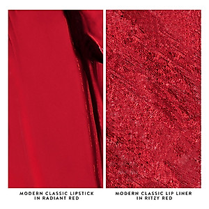LAURA GELLER NEW YORK Modern Classic Duo - Red Radiance Lipstick + Ritzy Red Lip Liner - Ultra-Rich Color - Luxurious and Lightweight - Cream Finish