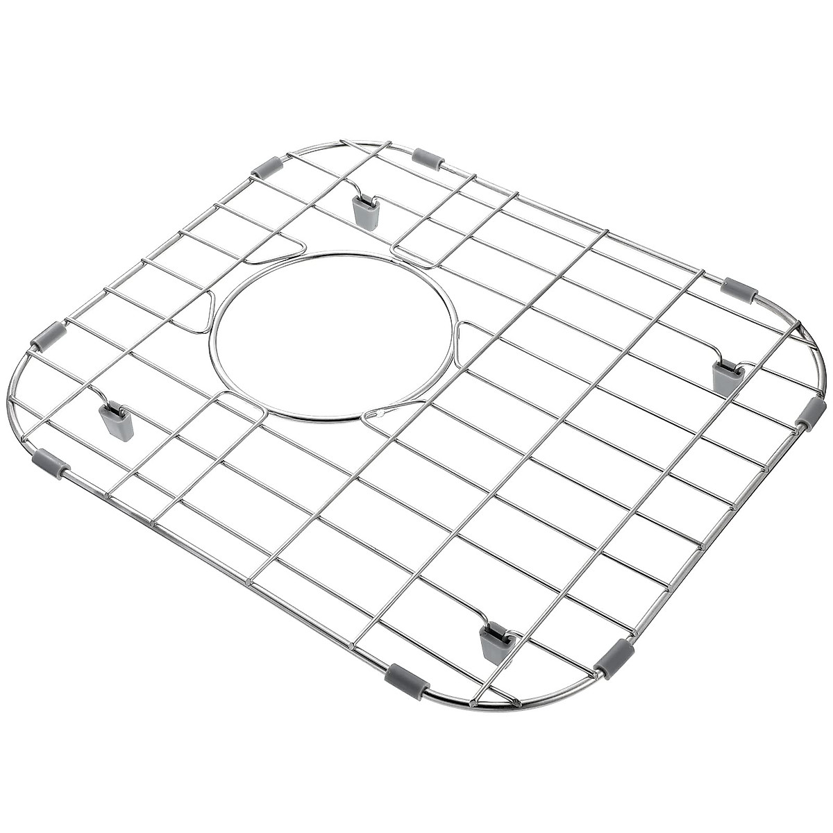 40 Pieces Hard Rubber Feet for Sink Grid Sink Protecter Rubber Grid Kitchen Sink Wire Protective Rack Feet Grate Rubber Wire Bumper Replacement Protector Parts for Kitchen Rack (Gray)