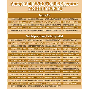 W11462342 Refrigerator LED Light Module Assembly for kitchenaid jenn-air whirlpool Refrigerator Replaces W10908166 W10607479 W10843339 AP6989197 PS16218086 (2 Pack)