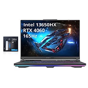 asus ASUS ROG Strix G16 16'' WUXGA 165Hz Gaming Laptop, Intel Core i7-13650HX, NVIDIA GeForce RTX 4060, 32GB DDR5 RAM, 1TB SSD, 4-Zone RGB Backlit Keyboard, Win 11 Pro, Gray, 32GB Hotface USB Card