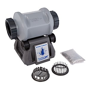 Frankford Arsenal Platinum Series Rotary Tumbler with 7-Liter Capacity, Clear Viewing Lids, and Auto Shut-Off for Reloading, Cleaning and Wet Tumbling Brass Cases gray
