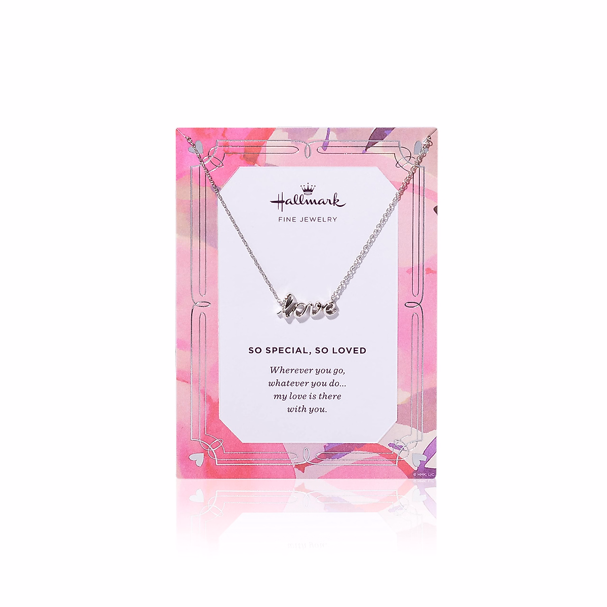 HALLMARK DIAMONDS So Special, So Loved Love Editorial Necklace Pendant in Sterling Silver with Diamonds