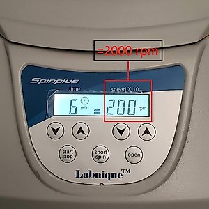 Digital Bench-top Centrifuge, 100-4000rpm, 8x15ml/10ml Rotor with Adapters for 7 ml and 5 ml Tubes