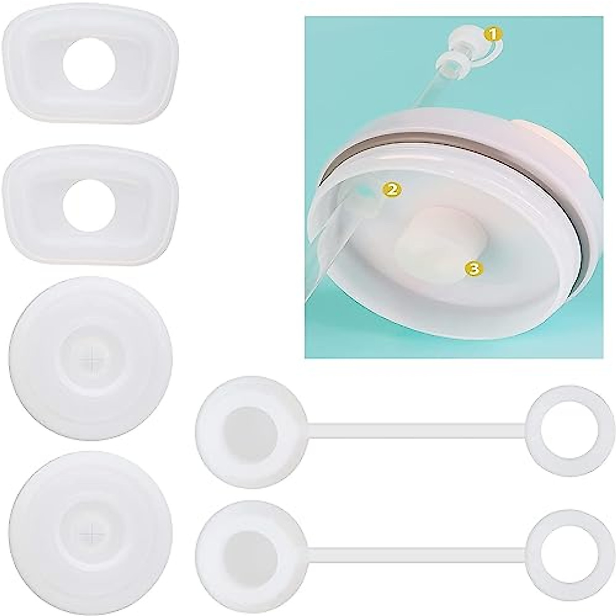 Silicone Spill Proof Stopper for Stanley 40 oz / 30 oz | Replacement Stanley Cup Accessories Set of 3 | Compatible with Stanley Cup 1.0 40oz/ 30oz,Tumbler