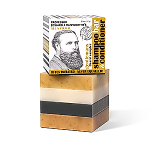 Professor Fuzzworthy's Beard & Hair Shampoo & Conditioner Bar Sampler Kit with All Natural Oils From Tasmania Australia