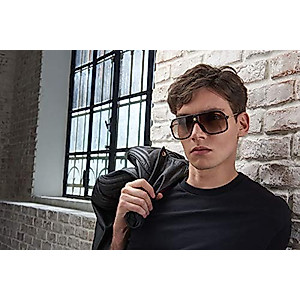 Carrera 1019/S Sunglasses CA1019S-0807-HA-6410 - Black Frame, Brown Gradient Lenses, Lens Diameter