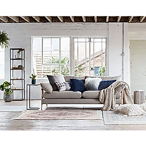 French Connection Montana Vegetable Dyed Cotton, 3 x 5 ft Accent Rug, 3 ft ft, Blush