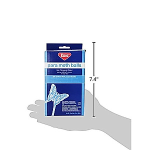 Enoz Para Moth Balls for Moths and Carpet Beetles, 80-mothballs, 2-pack (160 Count)