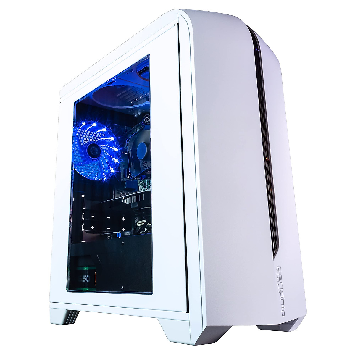 Periphio Portal Gaming PC Desktop Computer Tower, Intel Quad Core i5 3.2GHz, 16GB RAM, 120GB SSD + 500GB 7200 RPM HDD, Windows 10, Nvidia GT1030 2GB Graphics Card, HDMI, Wi-Fi (Renewed)