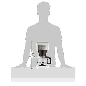 BUNN GRW Velocity Brew 10-Cup Home Coffee Brewer, White
