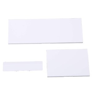 Wii Console Replacement Dust Door, 3 in 1 Repair Part Slot Cover for Nintendo GameCube, NGC Conrtroller/NGC Memory/SD Slot Lid-White