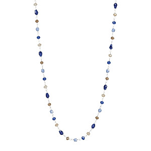 Silpada 'Blue Skies' Glass Bead Necklace in Sterling Silver, 16" + 2"