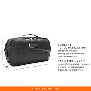 Briggs & Riley, Black, 11 Inch Expandable Essentials Toiletry Kit