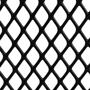 Global Industrial 96" L Expanded Metal Mesh Flat Bench, Black