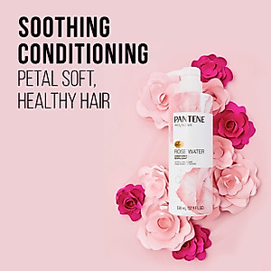 Pantene Sulfate Free Conditioner, Paraben and Dye Free, Pro-V Blends Soothing Rose Water, 17.9 fl oz