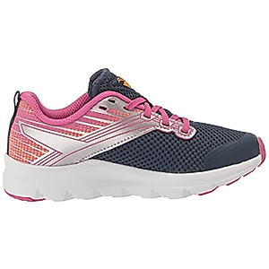 Saucony Axon Sneaker, Navy/Pink, 11.5 Wide US Unisex Big_Kid