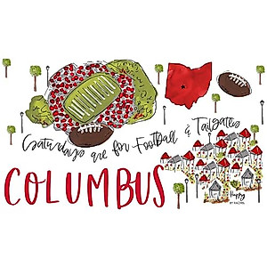 Swig Life 24oz Party Cup, Stackable Insulated Travel Coffee Tumbler with EZ Slider Lid, Cup Holder Friendly Travel Thermos, Stainless Steel 24 oz Tumbler, Reusable Coffee Mug (Saturdays in Columbus)