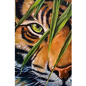 FILASLFT Tiger Paint by Number for Adults,Paint bu Numbers Animal,Paint by Numbers Beginner,Home Fashion Style Interior Decoration Paint by Number,Size 16 * 20Inch.