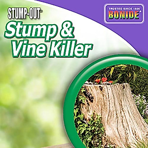 Bonide 2746 Stump & Vine Killer Concentrate, 8 oz Stumps and Vines Without harming Turf. Contains Brush Easy Application. Kills Oak, Poison Ivy and More, 1