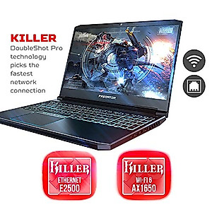 Acer Predator Helios 300 Gaming Laptop, Intel Core i7-9750H, GeForce GTX 1660 Ti, 15.6" Full HD 144Hz Display, 3ms Response Time, 16GB DDR4, 512GB PCIe NVMe SSD, RGB Backlit Keyboard, PH315-52-710B