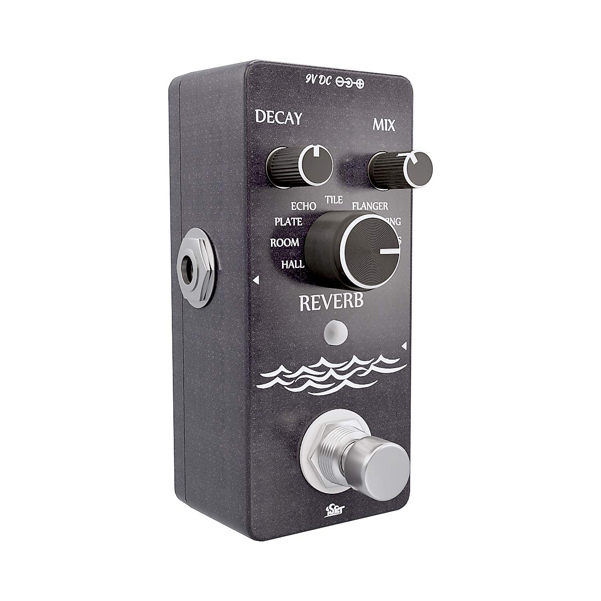 ISET Digital Reverb Guitar Pedal with 9 Modes Guitar Effect Pedal for Electric Guitar Bass True Bypass