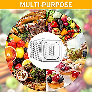 10 Pack 1/6 Size Clear Food Pan Lids Polycarbonate Universal Handled Food Pan Lid plastic Pan Lid with Handle Restaurant Commercial Hotel Food Pan Cover 6.9 x 6.3 Inch for Food Fruits Vegetables